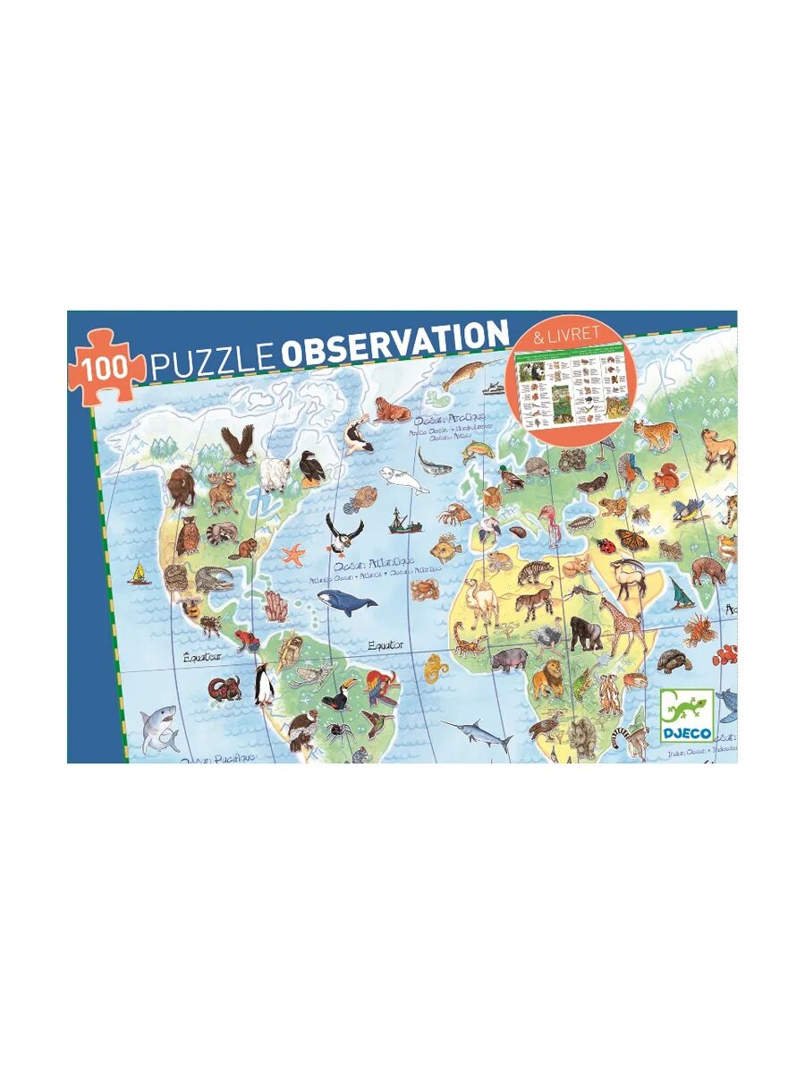 Пазл «Животные Земли», 100 эл.