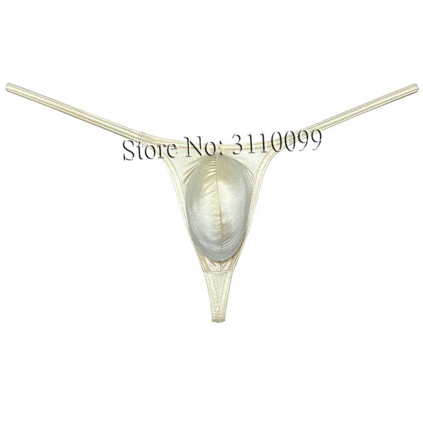 Hot Men's Shiny Bikini Thong Touch Feeling G-string Contour Pouch Tangas Underwear
