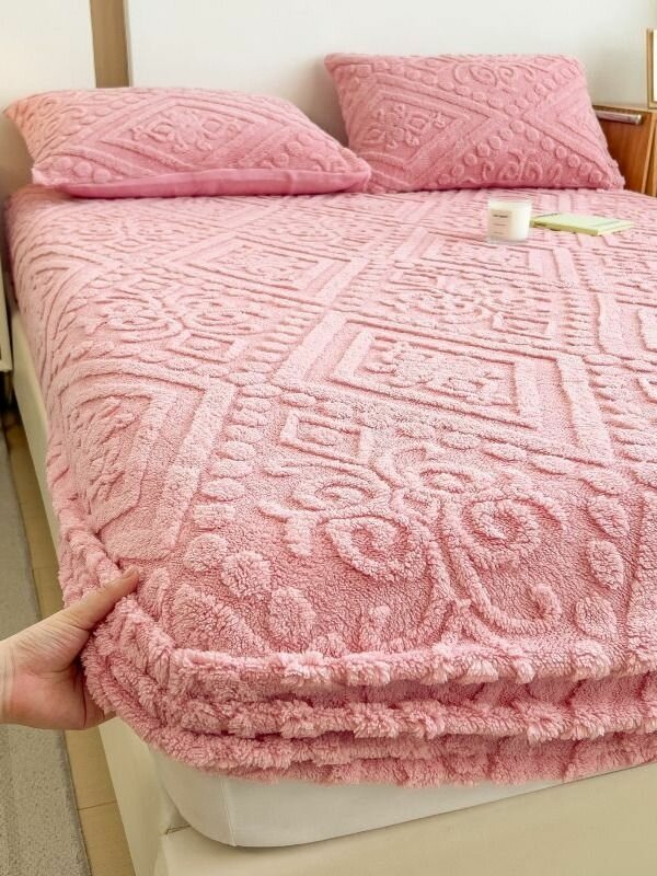 IKEA Наматрасник 180x200х28см розовый