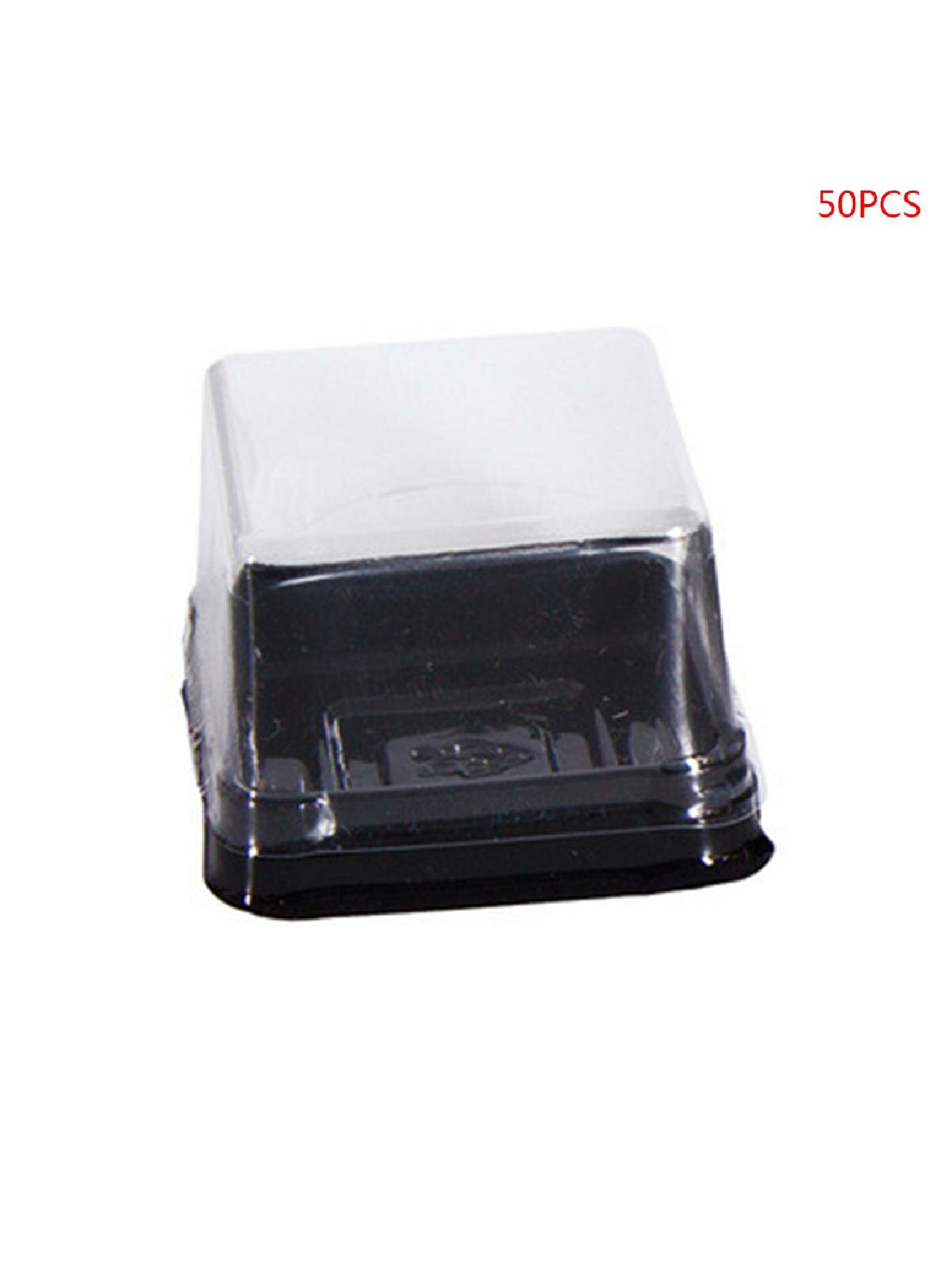 50 шт. 63/100 г квадратных лотков для лунных пряников, упаковка для лунных пряников, контейнер-держатель, подарок