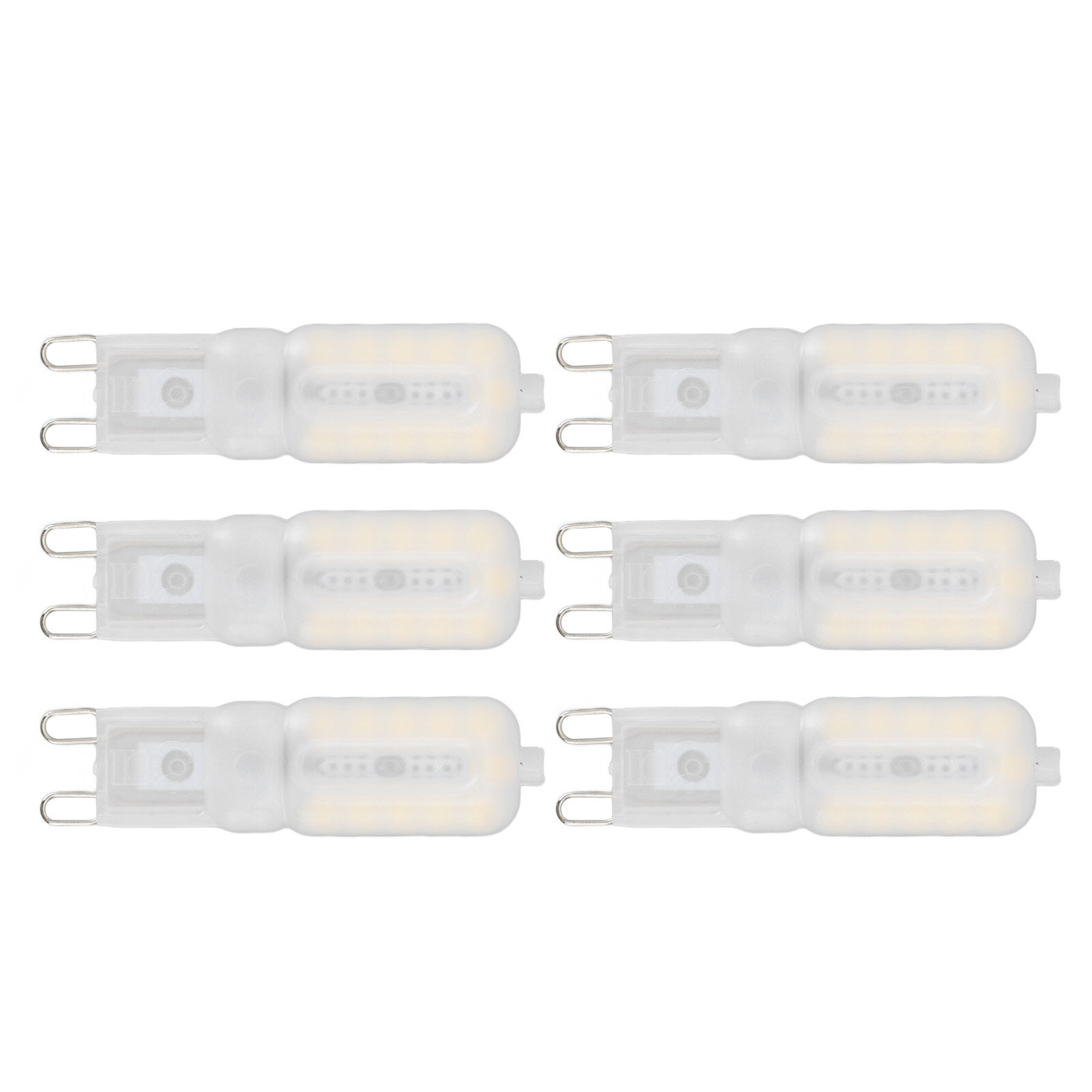 G9 Лампочка Dimmable Eye Energy Energy Saving 5W 22 светодиодные маленькие лампы для потолочной лампы настольная лампа 6pcs Natural Light 220V