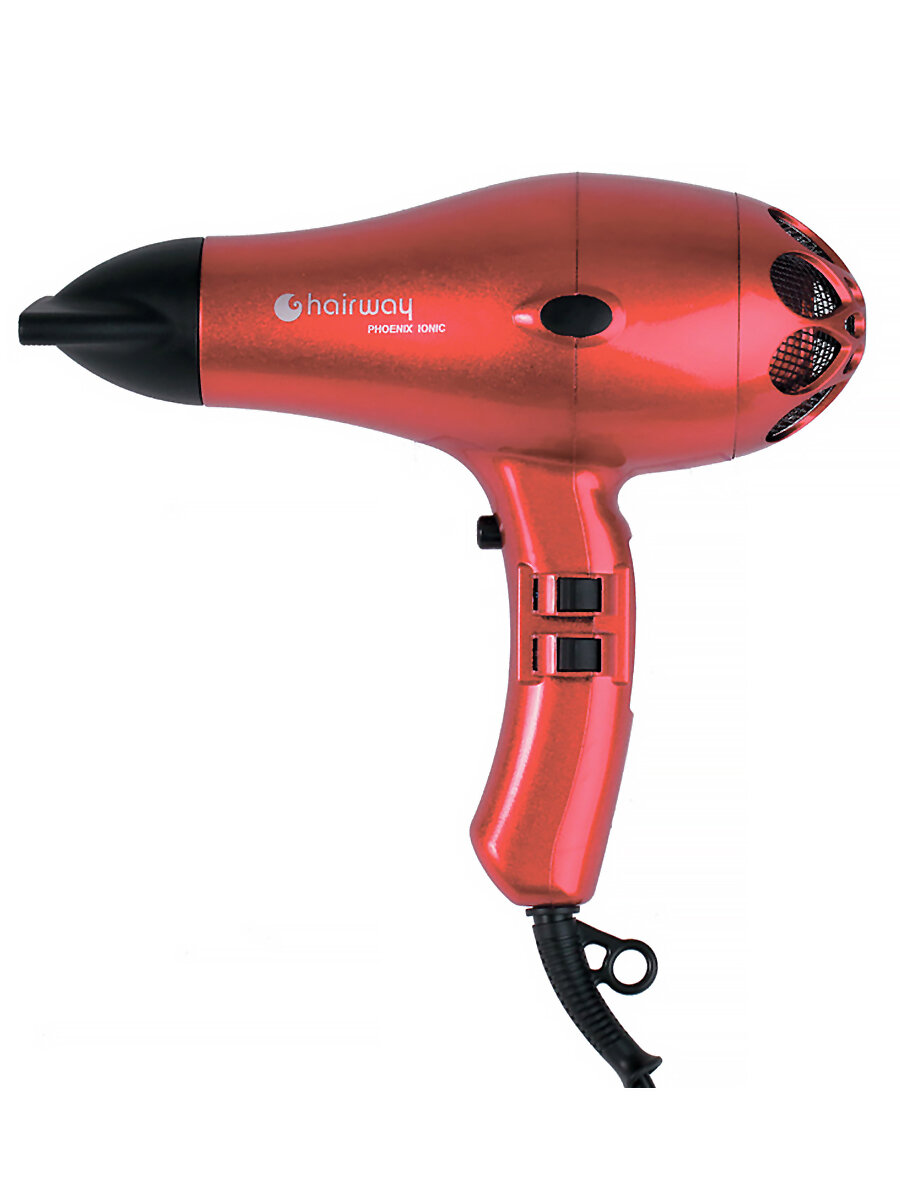 Фен Hairway Phoenix Ionic, мощность 1800-2000 Вт, 2 скоростных режима, 4 температурных
