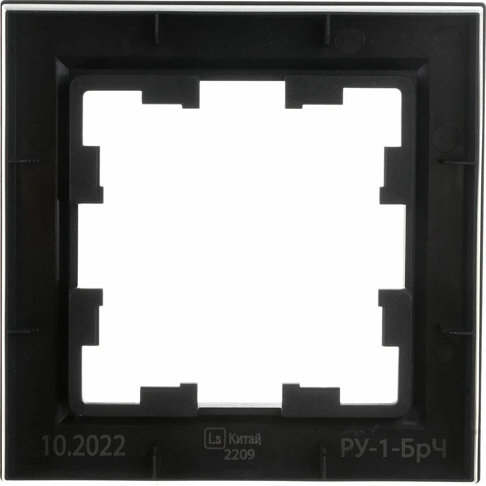 1-местная рамка IEK Brite ру-1-брч черный BR-M12-K02 от ELEMENTX