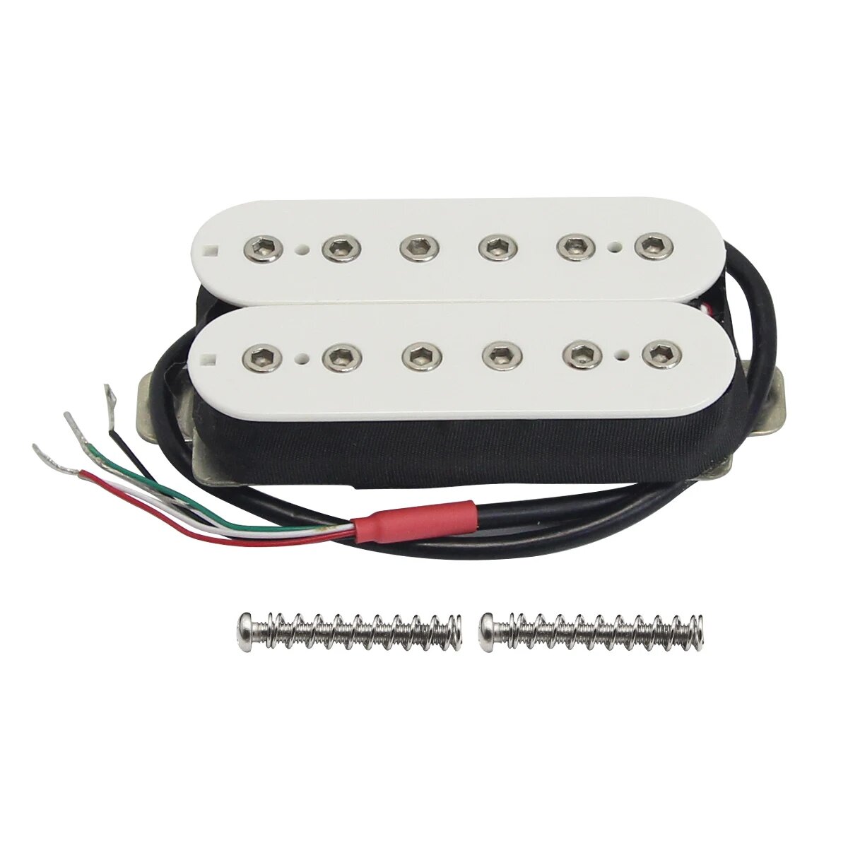 Звукосниматель хамбакер FLEOR Alnico 5, белый (Neck Pickup)