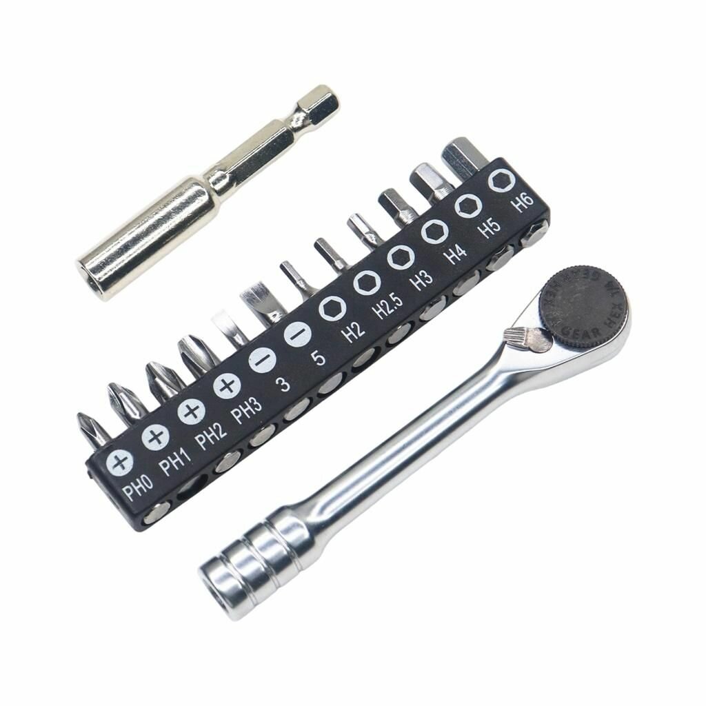 Двусторонняя трещоточная отвертка 1/4, - Х куан