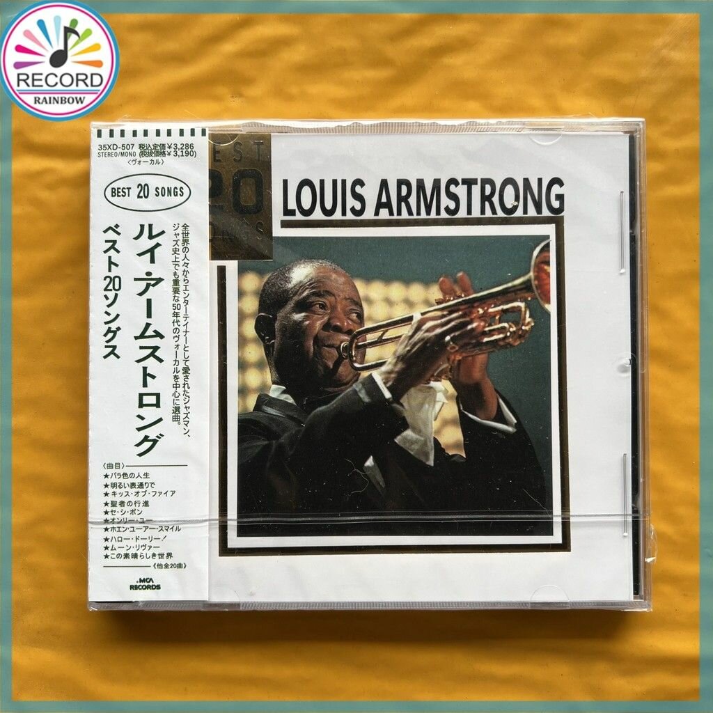 CD Louis Armstrong Best 20 Songs CD GD02369 запечатанный совершенно новый альбом 20 лучших песен новый запечатанный
