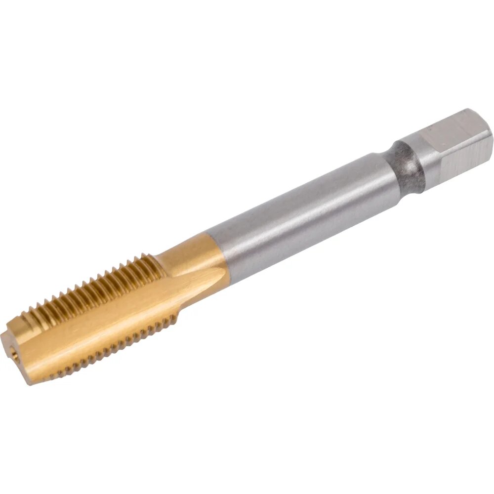 Метчик Профоснастка G 1/4 трубный цилиндрический дюйм, BSP HSS (Р6М5), TIN, ГОСТ 3266-81