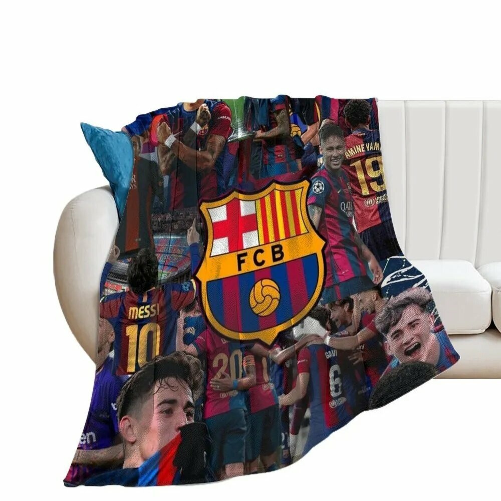 FC Barcelona Плед , Велсофт, 200 см х 150 см