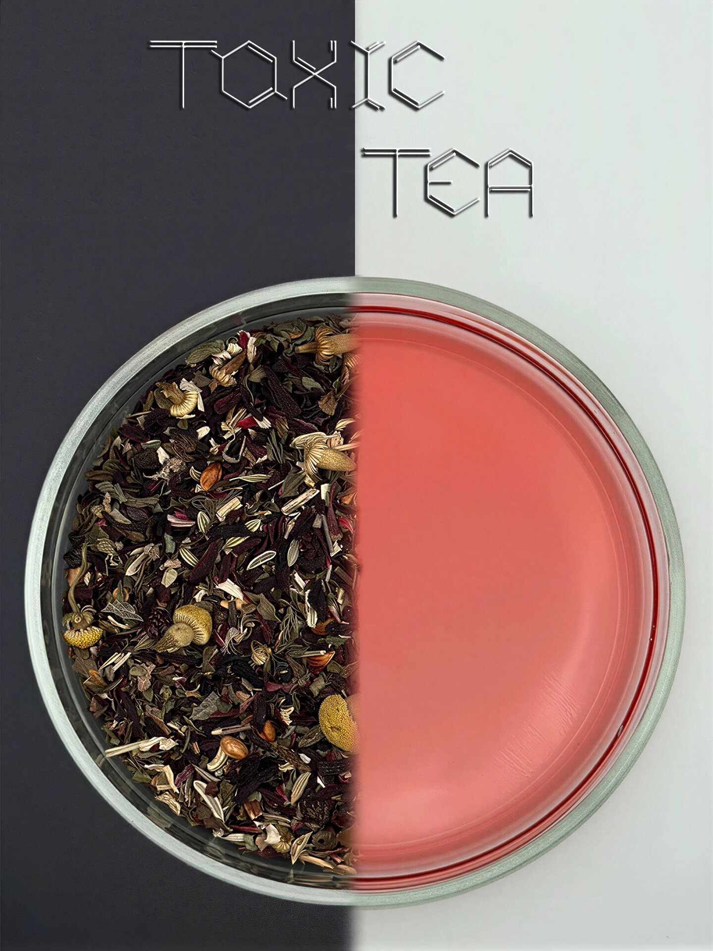 Каркаде «Taigash» ToxicTea, гибискус, шиповник, мята, фенхель, листья клубники, цветки ромашки