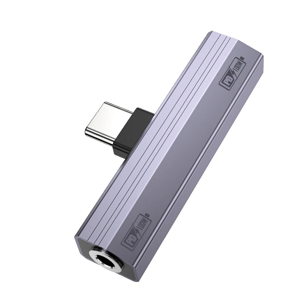 Аудиоадаптер USB-C на 3.5 мм PD100W