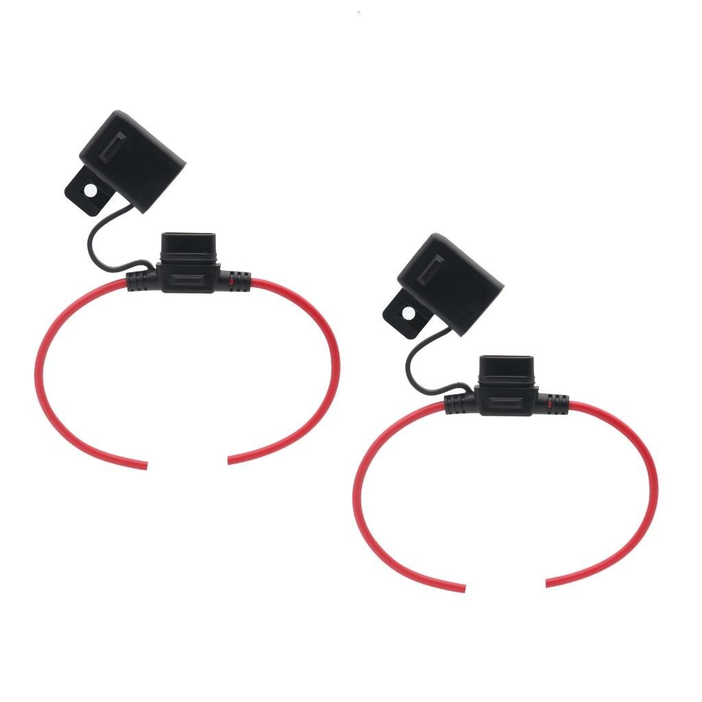 2 части (провод 12 #), одна входная и одна выходная, держатель предохранителя