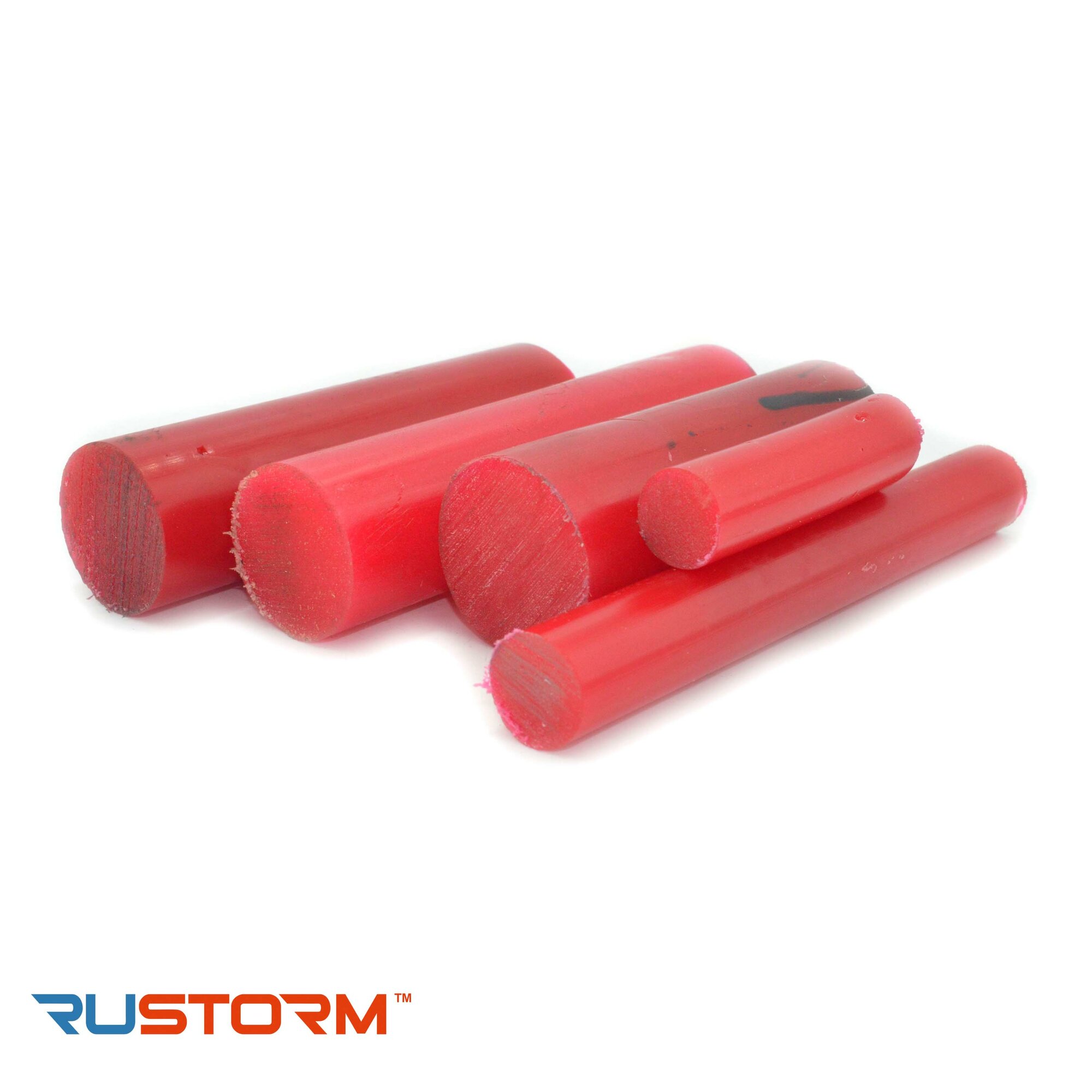 Полиуретан стержень 30х100мм Эласт Э-101Т ШОР А85 (красный) Россия