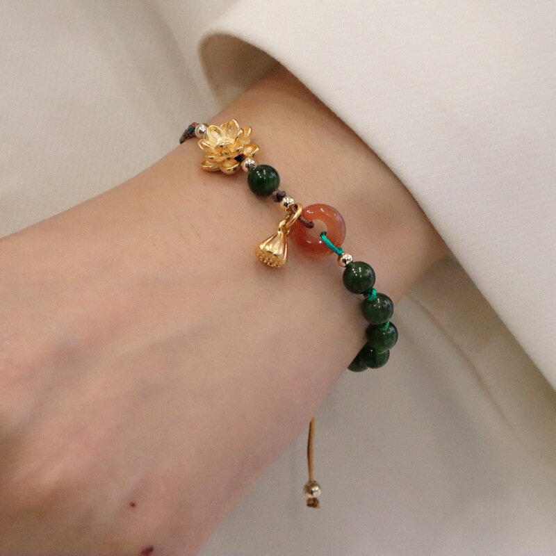 Браслет для гадания, YM Mall из розового кварца и Камень Приносит любовь и красоту