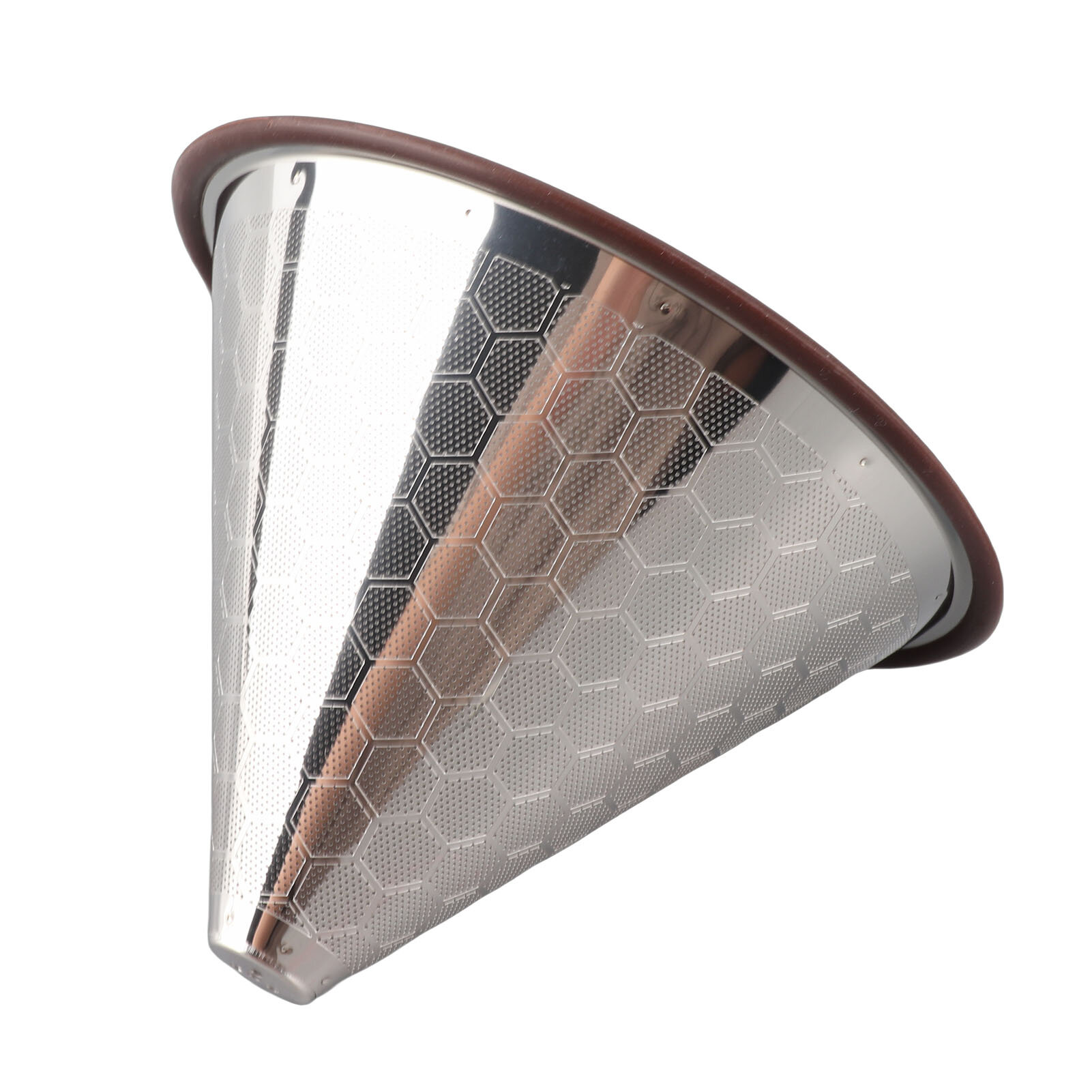 Залить кофейром капельницей из нержавеющей стали фильтр кофейного фильтра безбумажного металлического кофейного фильтра с резиновой петлей для 1-3 чашки