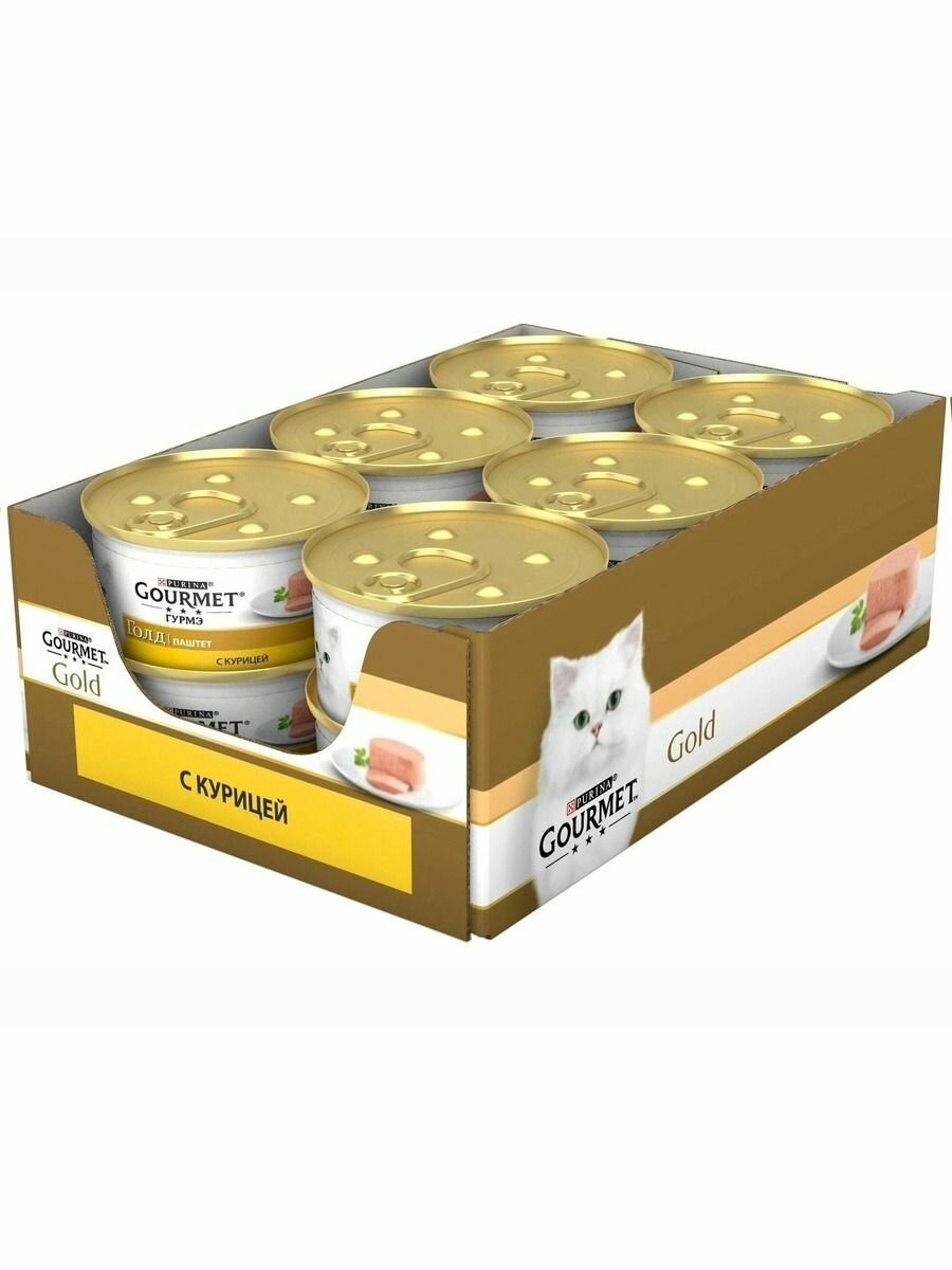 Gourmet Gold 12 шт по 85 г паштет с курицей