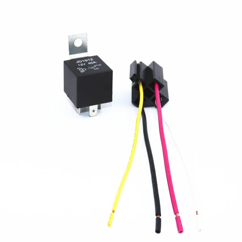 Автомобильное реле 12/24В 40А черный