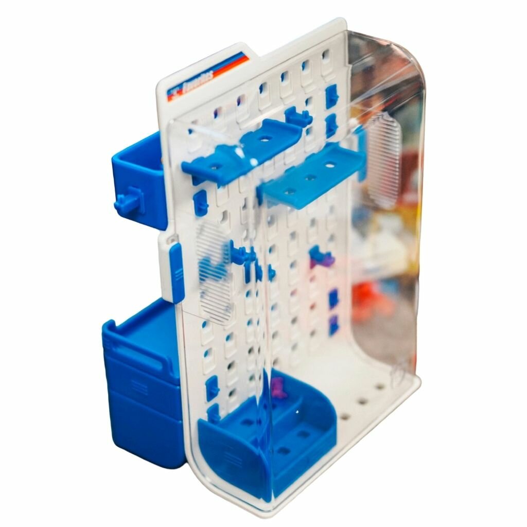 Доска для хранения ключей DIY keycap hole board-бело-синяя