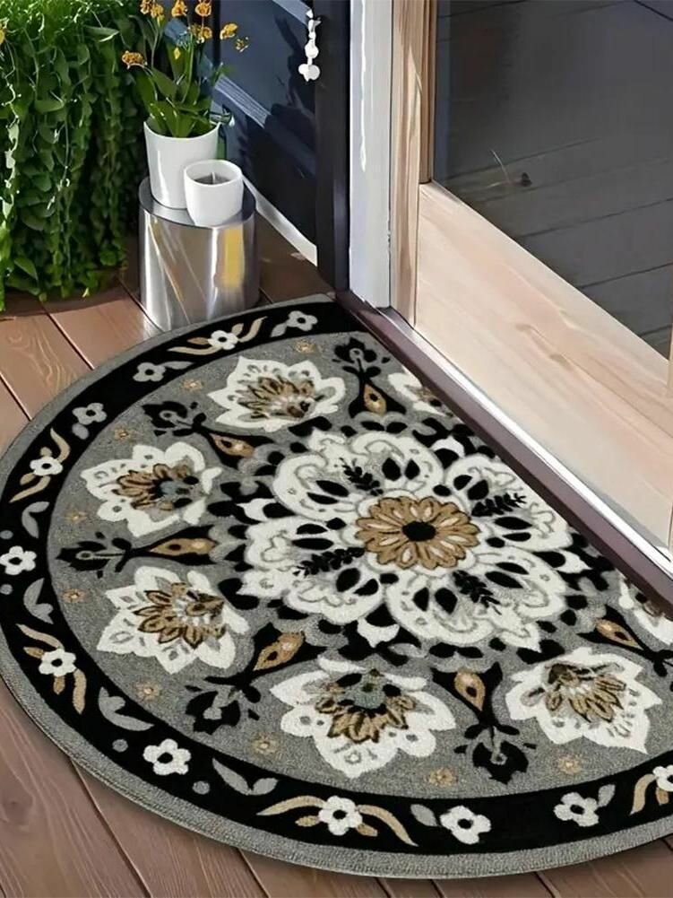 Полукруглый напольный коврик