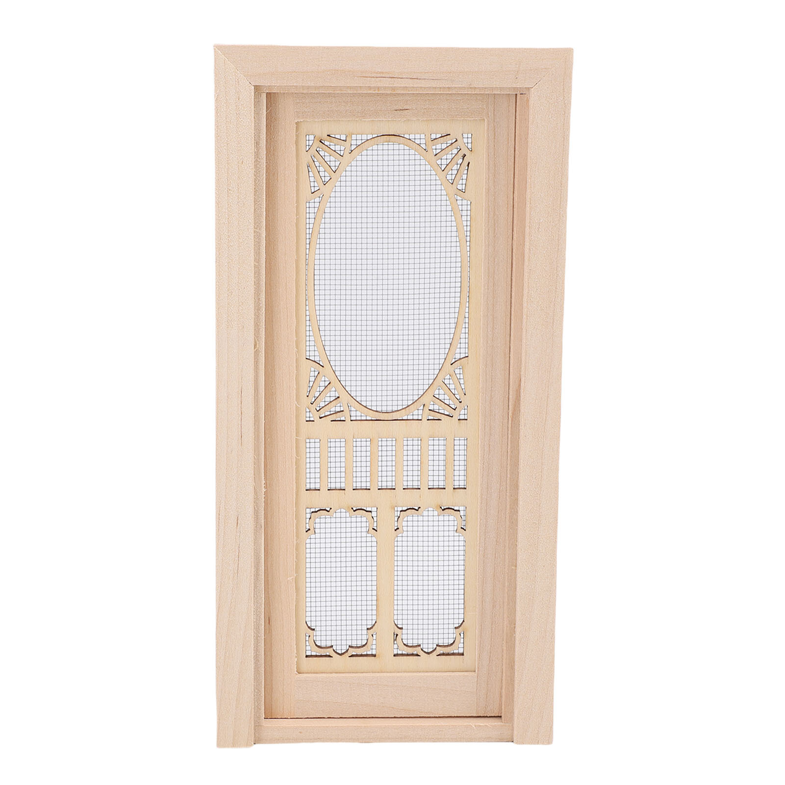 Миниатюрная игрушечная дверца для домика в масштабе 1:12, липа, европейская полая декоративная миниатюрная игрушечная мебель для домика, деревянная дверца для самостоятельной сборки.