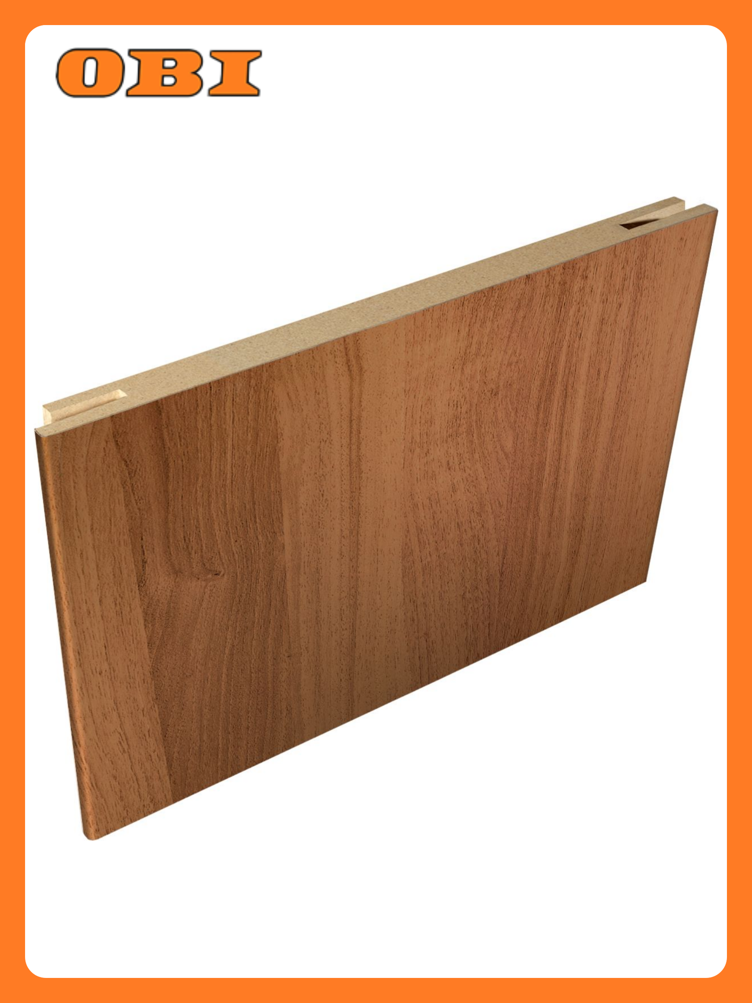 Доборная планка Юта телескопический Орех 10х2100 мм 1 шт