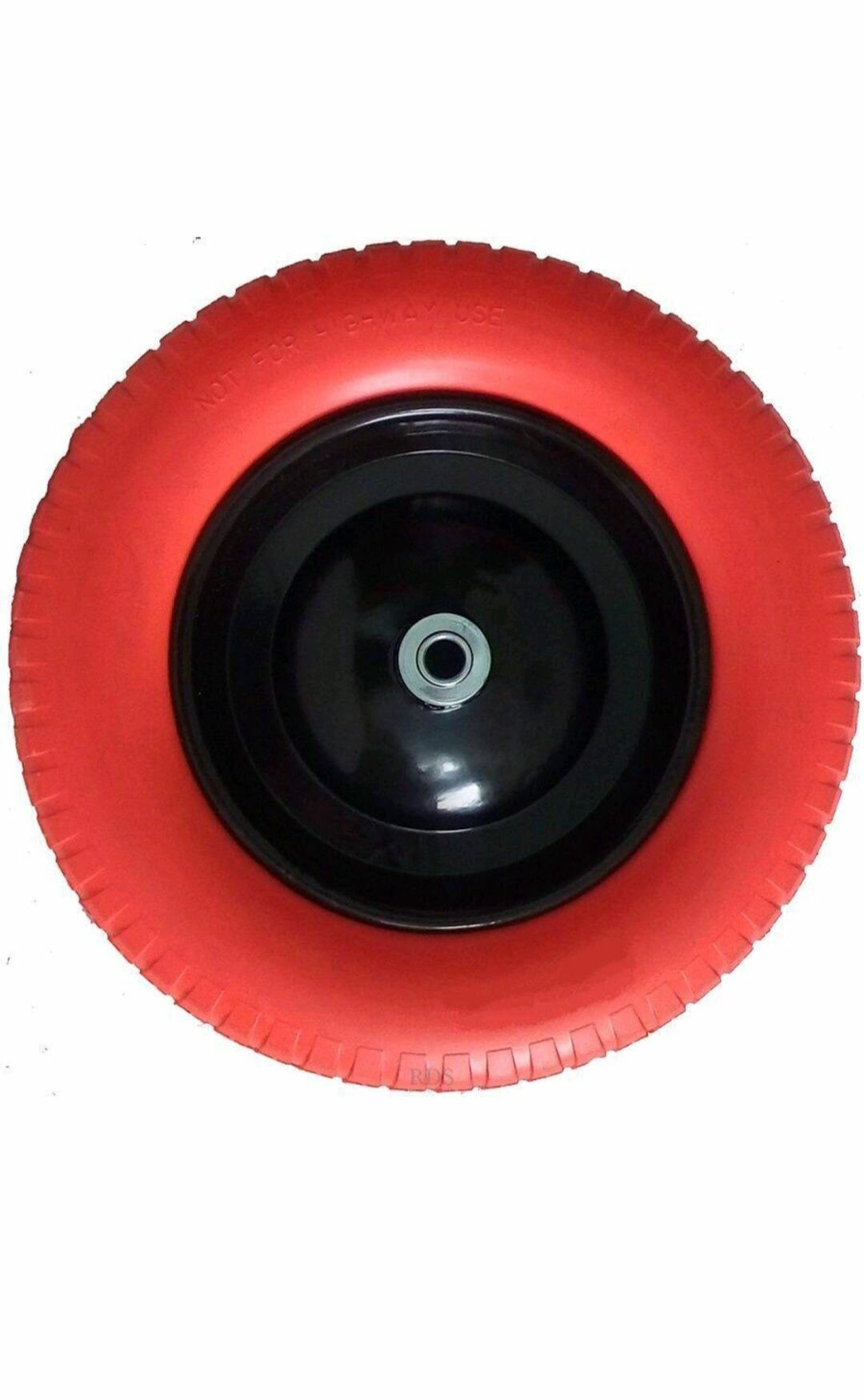 Колесо для тачки садовой 4.80/4.00-8 полиуретановое (вал 16мм)
