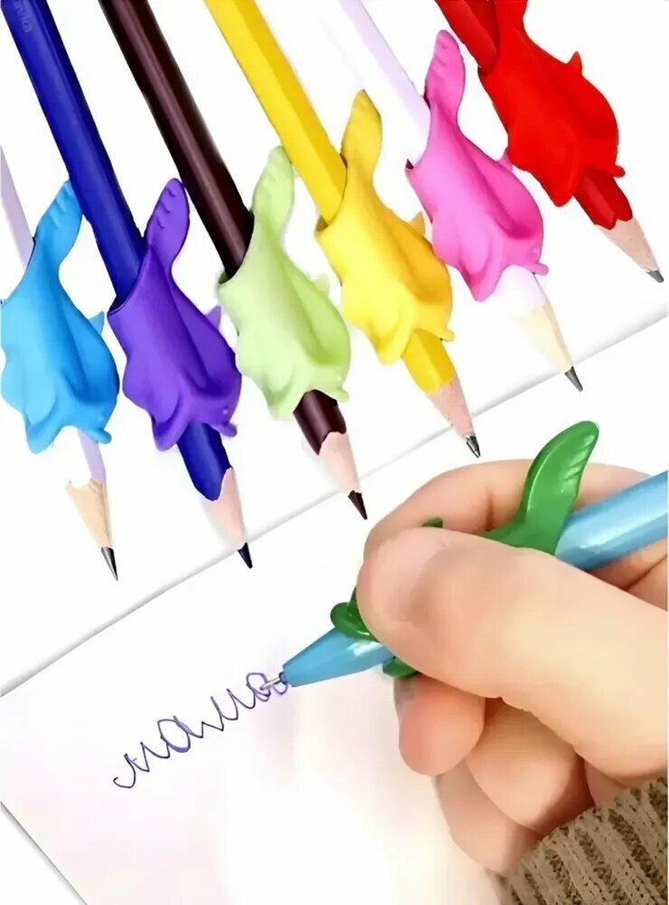 Тренажер для письма детям - 10 дельфинов рыбок набор для постановки правильного письма