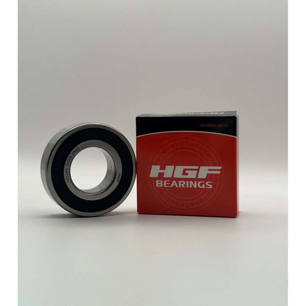 Подшипник HGF 6205 2RSx15 мм Т18_8026 25x52, шариковый однорядный, закрытый двухсторонний, стальной корпус
