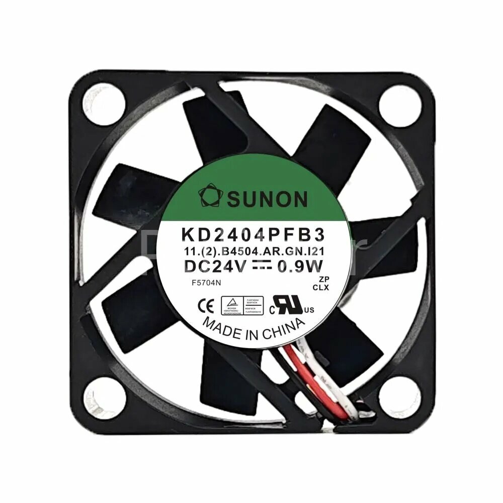 Вентилятор KD2404PFB3 40*40*10 мм инверторного охлаждения 24 В 0.03A 0.9 Вт 5800 об/мин