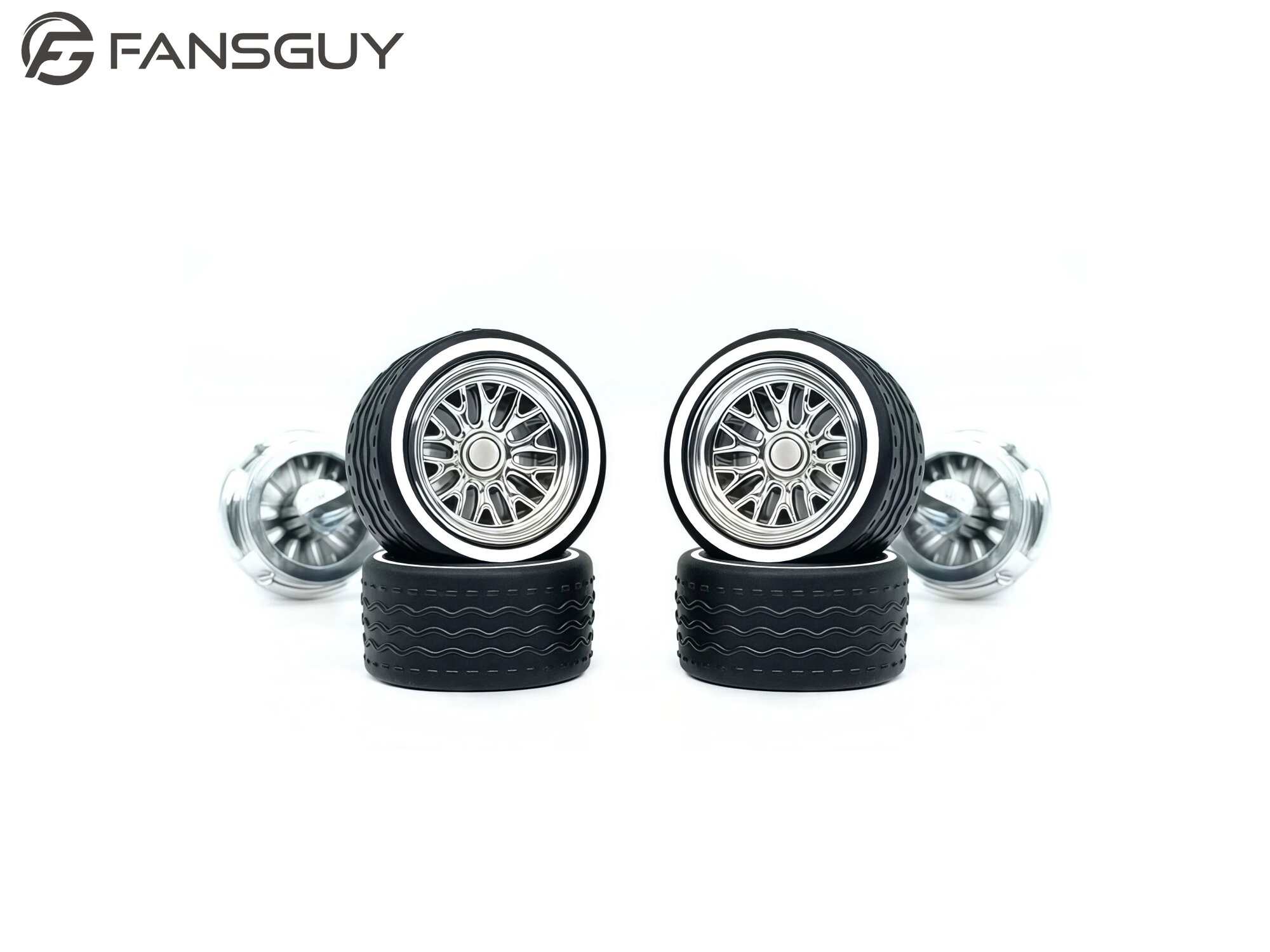 Колеса FANSGUY RWSSC-N 1/64 для Hot Wheels WSSC-ND Silvering 1