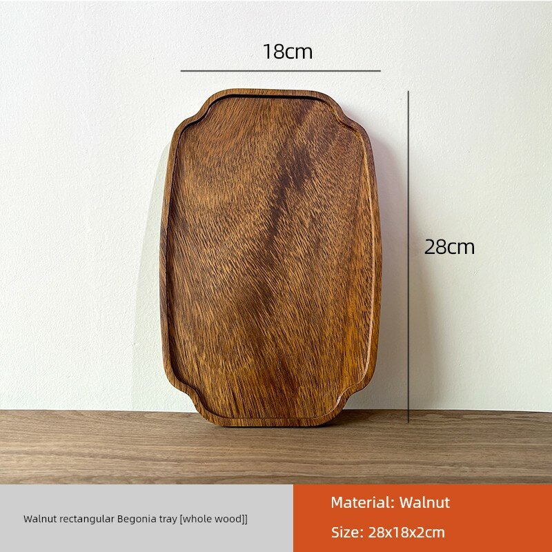 Поднос для чая с ореховым облаком, сухой чайный столик из цельного дерева, небольшой японский поднос для кофе, чайный