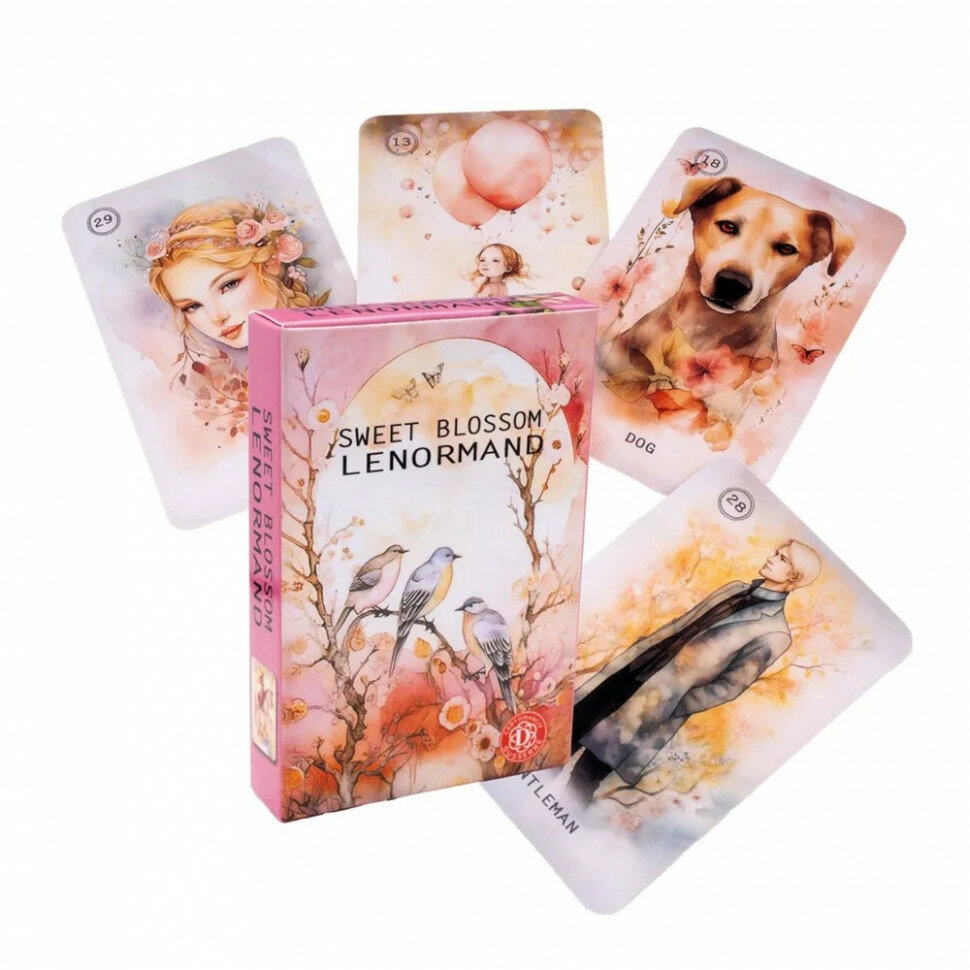 Карты Таро Sweet Blossom Lenormand / Сладкий Цветок Ленорман - AGM Urania