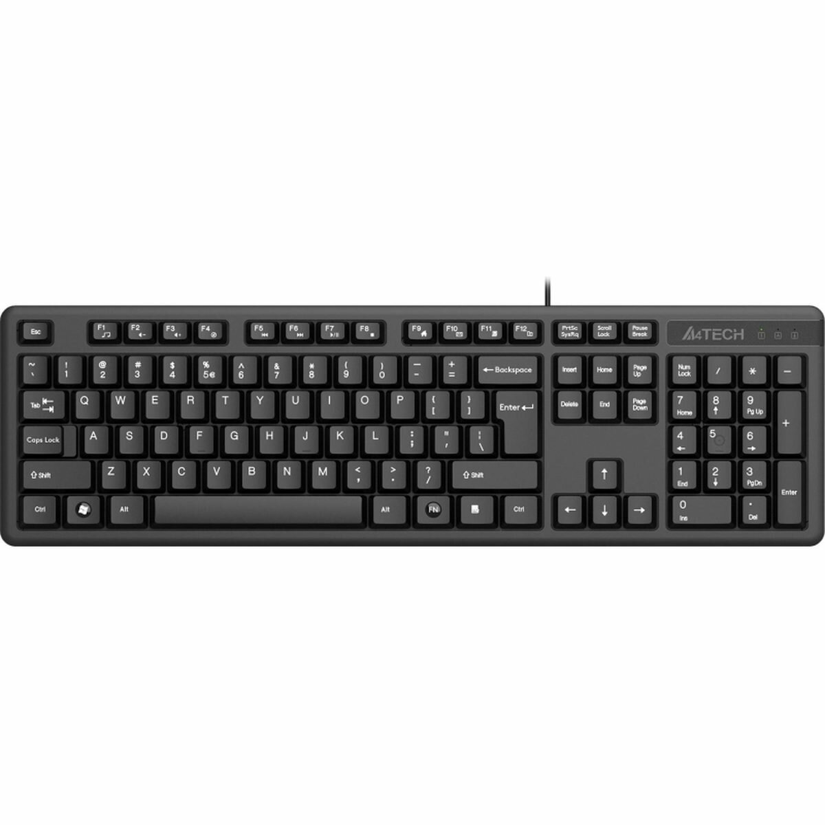 Клавиатура A4Tech KK-3 черный USB KK-3 USB (BLACK) (1931889)