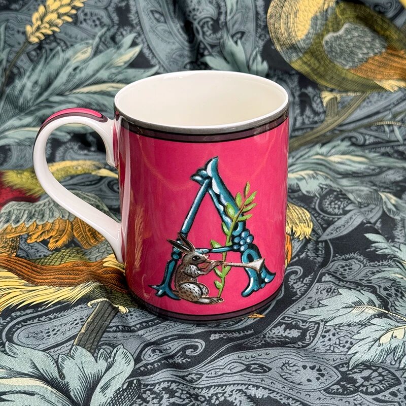 Набор керамических кружек Spode New Vintage Alphabet Kit Kemp: чашка для чая, кофейная чашка Кружка Spode's A