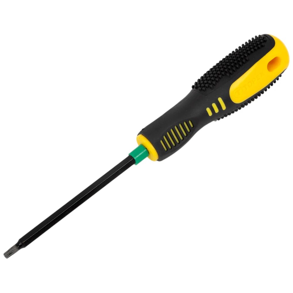 Отвертка Torx TOPEX 39D844 из хромованадиевой стали, прямая рукоять, магнитный наконечник, бытовой инструмент — фото 1
