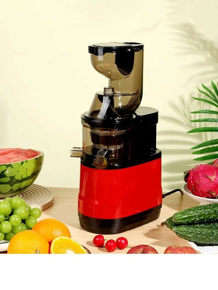 Соковыжималка электрическая шнековая соковыжималка шнековая /соковыжималка шнековая электрическая для овощей и фруктов,500BT_2013080516-p0u5, красный