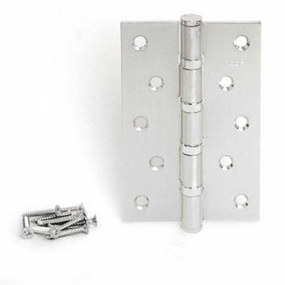 Петля врезная Apecs 120*80-B4-Steel-NIS, матовый никель, 2шт.