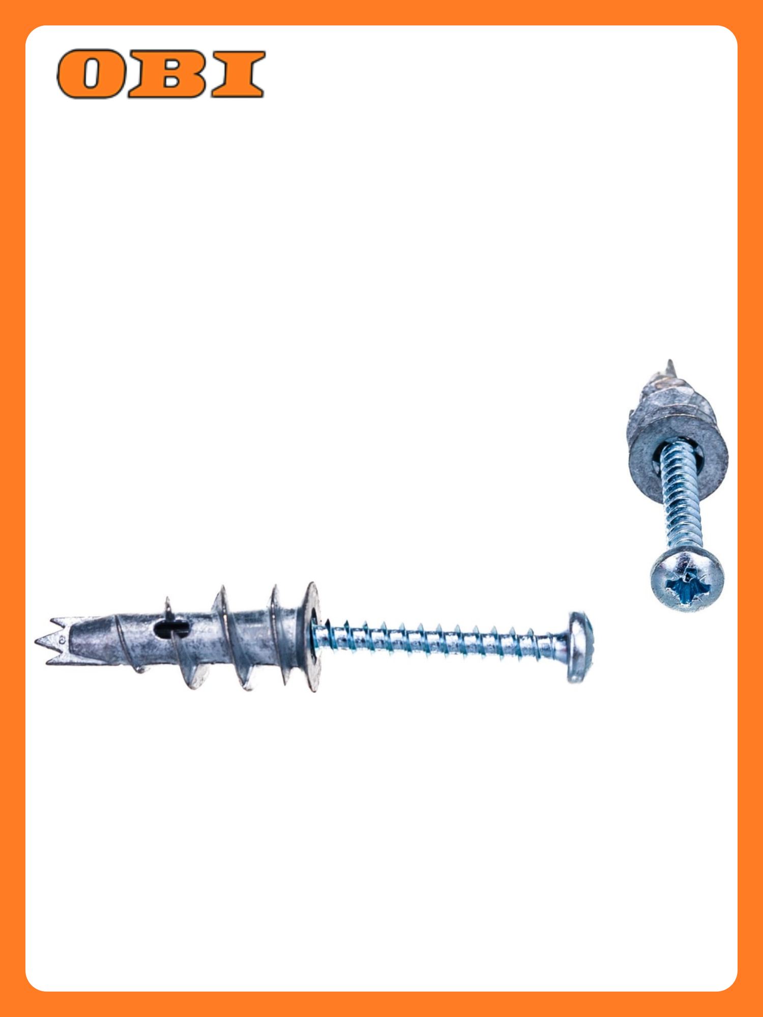 Дюбель SORMAT KLA, для гипсокартона, потайной бортик, 10 штук