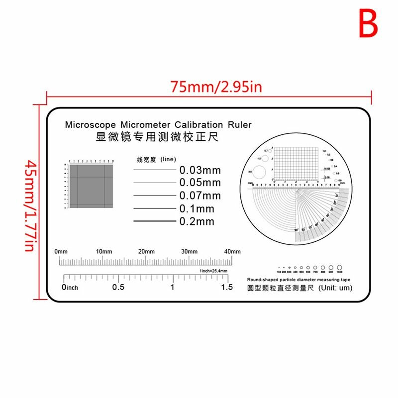 Микроскоп специальный микрометр коррекции линейка