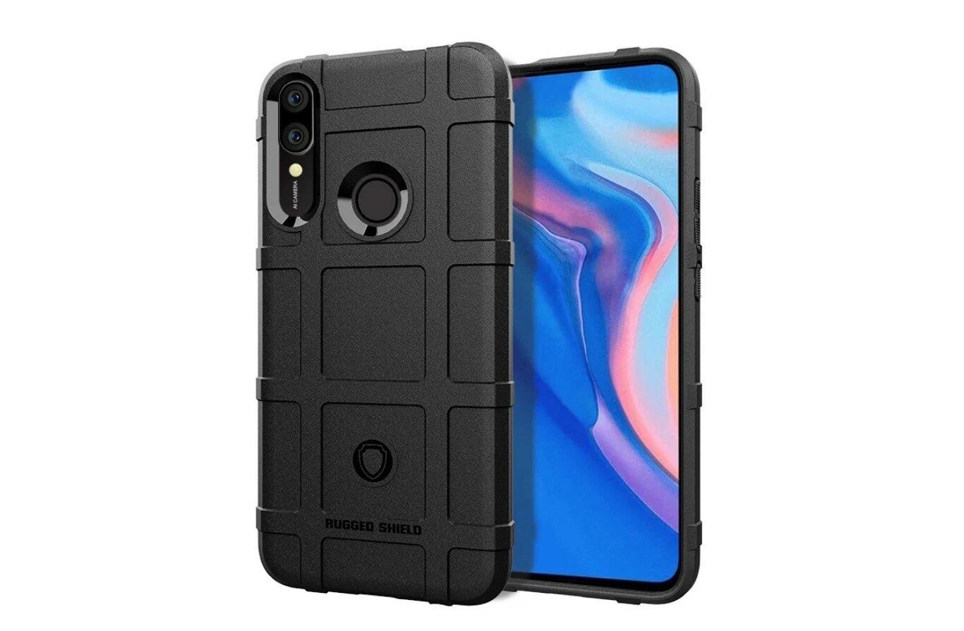 Чехол-бампер MyPads для Huawei P Smart Z/Huawei Y9 Prime 2019 противоударный усиленный ударопрочный черный