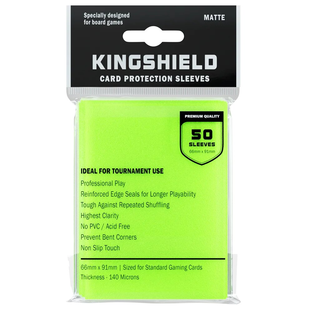 KINGSHIELD Чехлы для карт APPLE GREEN 50шт