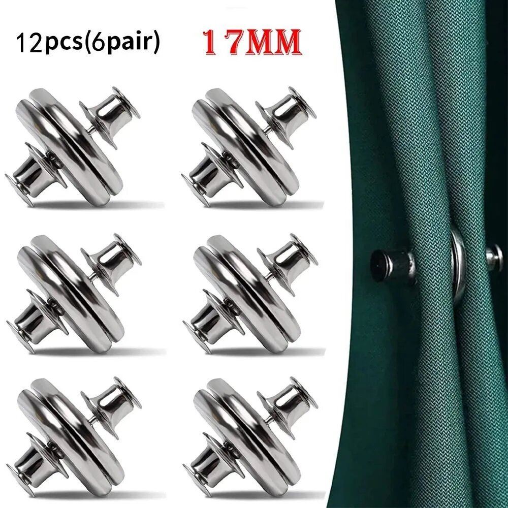 10/2 шт. магнитная занавеска, кнопка регулировки для оконных штор, магнитная пряжка, съемные кнопки, домашний декор