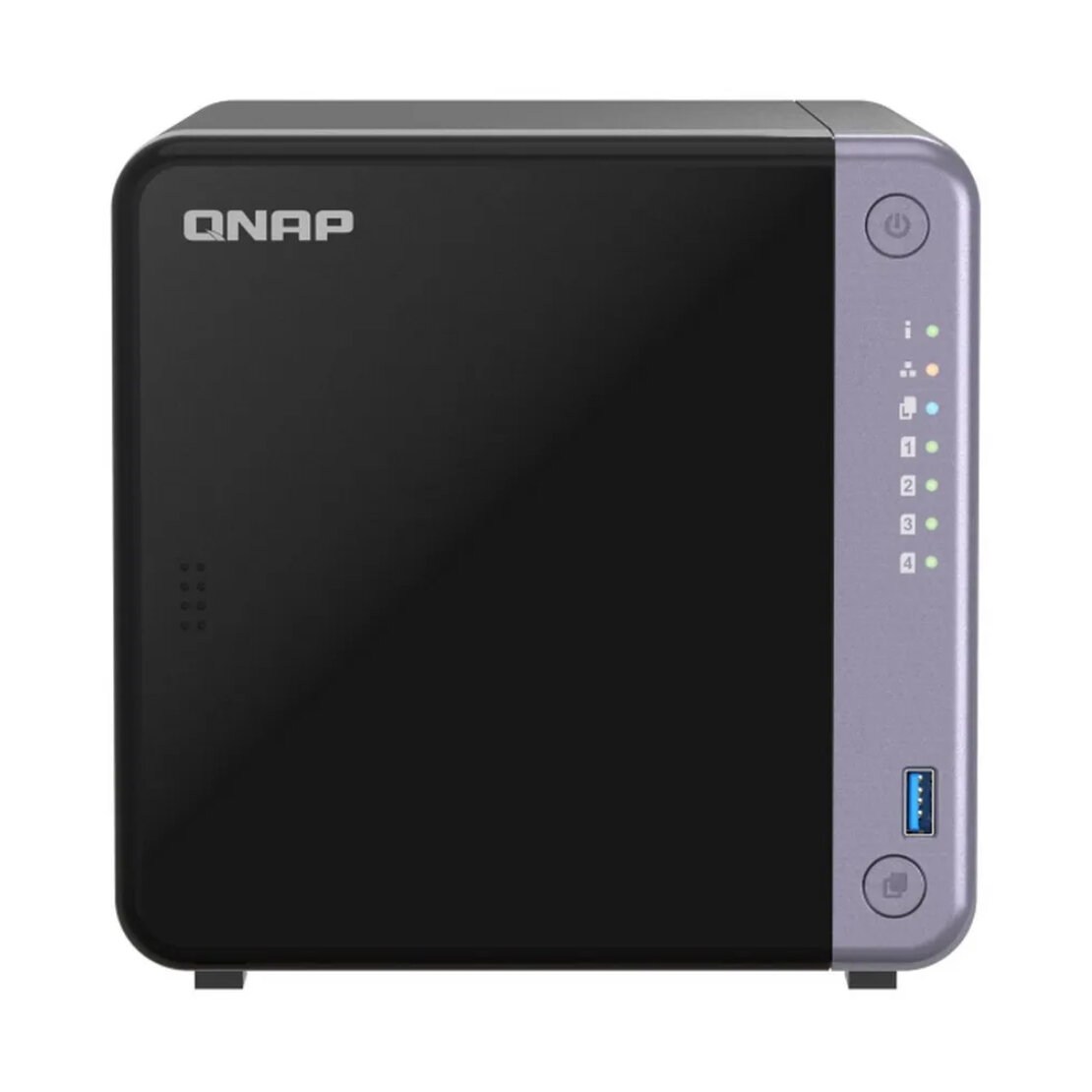Сетевое хранилище NAS Qnap TS-432X-4G 6-bay настольный Alpine AL-524, 4 ГБ (DDR4), веб-интерфейс, черный