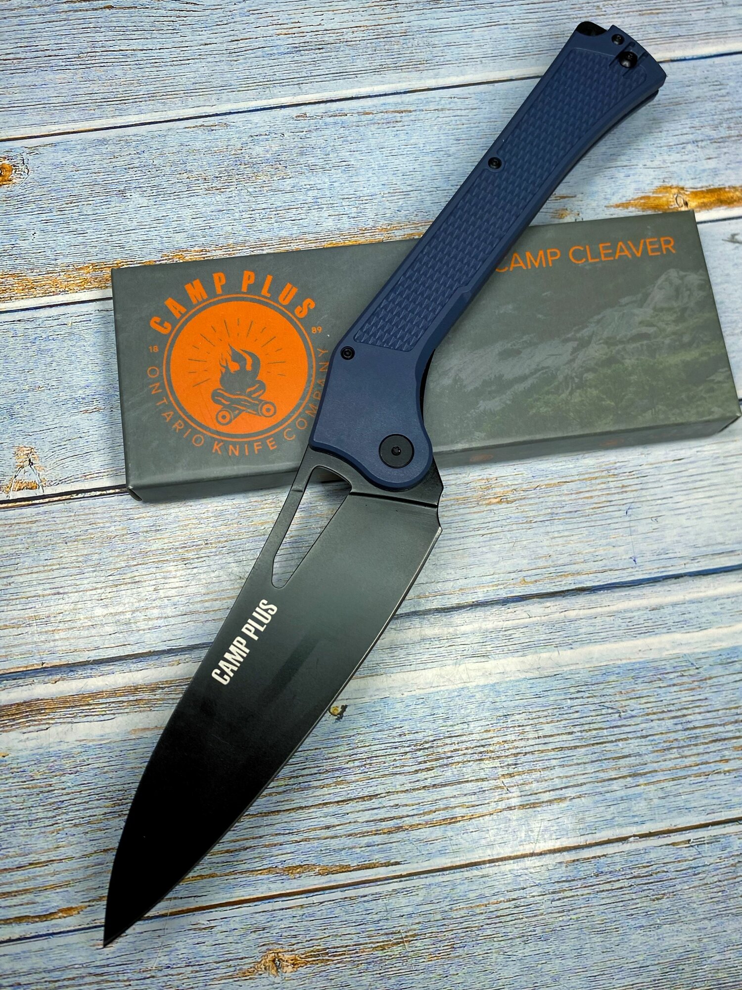 Складной кухонный нож Ontario Camp Plus Midnight 5.5 Camp Cleaver, 4325GREY
