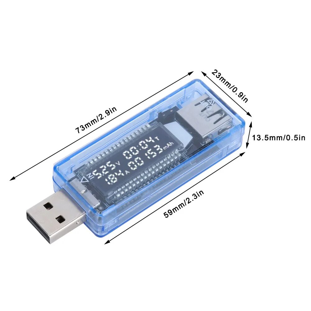 USB измеритель напряжения и тока KWS V20