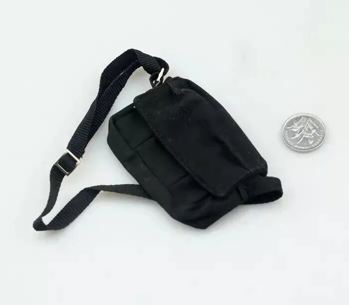 Fanatic 1/6 Рюкзак для журналиста черного цвета для экшн-фигурки 12 дюймов B