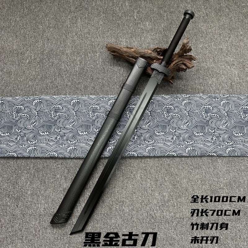 Игрушечный меч, деревянный меч, интернет-знаменитость, стрельба, древний стиль, реквизит, меч Хань, утренний меч для упражнений, детская игрушка, горизонтальный деревянный нож династии Тан, бамбуковый клинок