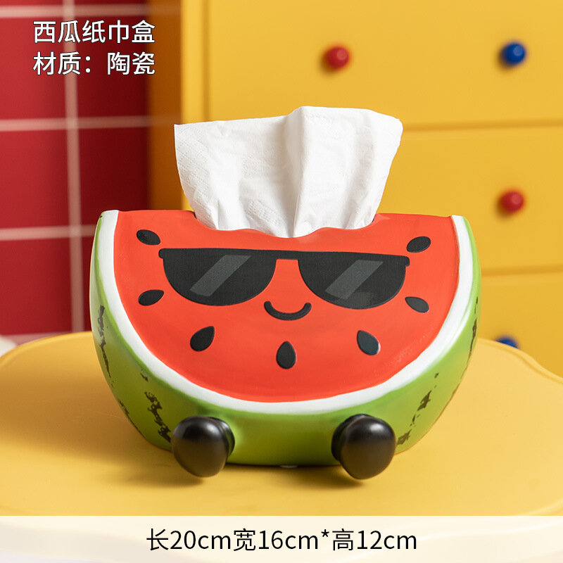 Кросс-бордерная новая коробка для салфеток, керамическая, креативная, забавная, милая, для гостиной, настольный декор в виде пельменя, высококачественная домашняя коробка для салфеток