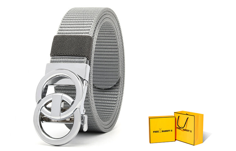 FREE RABBITⅡ Outdoor Tactical Nylon Pants Belt With Automatic Buckle Leather Belts Men's 120cm