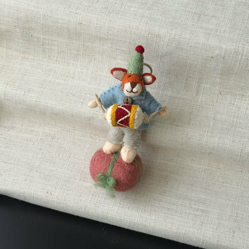 Милый кролик, подвеска из непальской шерсти, старый маленький овечка, брелок, сувенир, аксессуар для куклы, подвесной подарок
