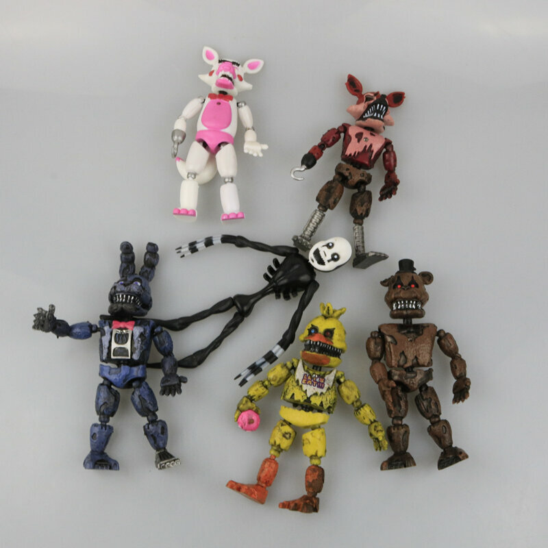 Видеоигра Фредди Fnaf Action 6 Mini Figure Игрушка Бонни Фокси (красочная)